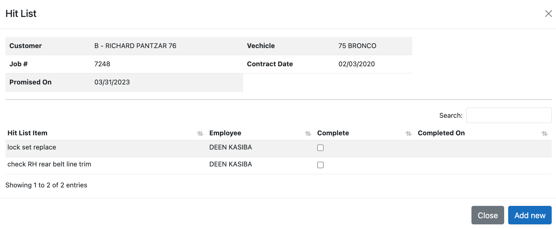 Build Sheets – velocityrestorationsdoc.com
